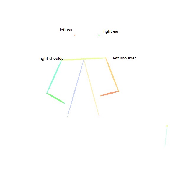 Points on the face and the others on the body seems to be detected ...