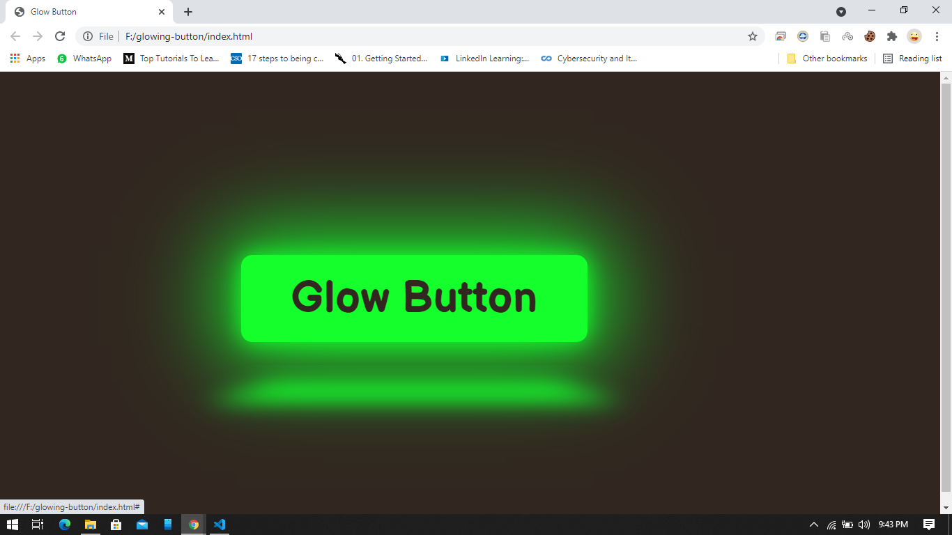 GitHub - the-satyam/glowing-button: A button designed using css which has a glowing effects and ...