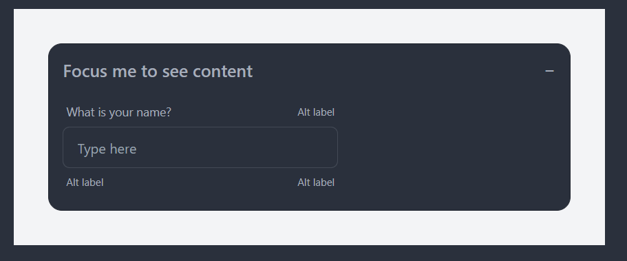 Unable To Add `input` Fields Within `collapse` Component · Issue 1171 · Saadeghidaisyui · Github
