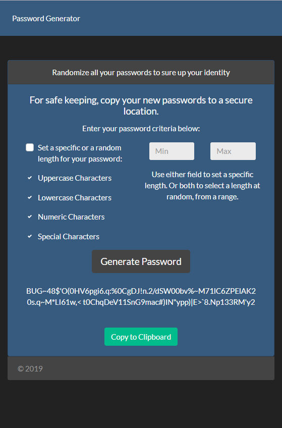 GitHub - drthisguy/03-Password-Generator: Randomized Password Generator