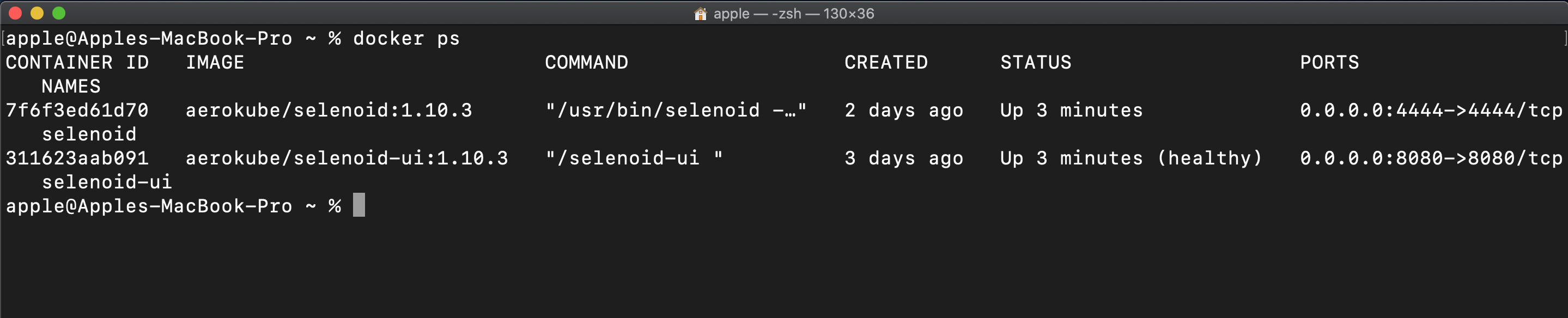 Selenoid is not working in MAC · Issue #1120 · aerokube/selenoid · GitHub