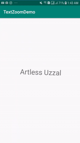 GitHub - KhairuI/Android-TextView-Zoom: It is a project on Android TextView Zoom in-out. Based ...