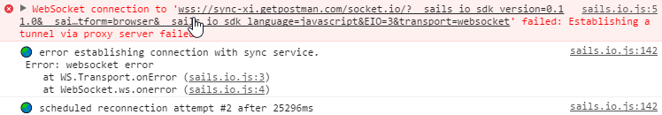 Syncing Does Not Work Behind Corporate Proxy Via Websocket · Issue 4098 · Postmanlabspostman