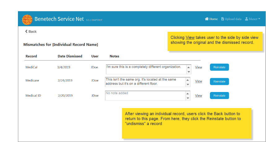 ability to dismiss record when not good match · Issue #339 · openreferral/ServiceNet · GitHub