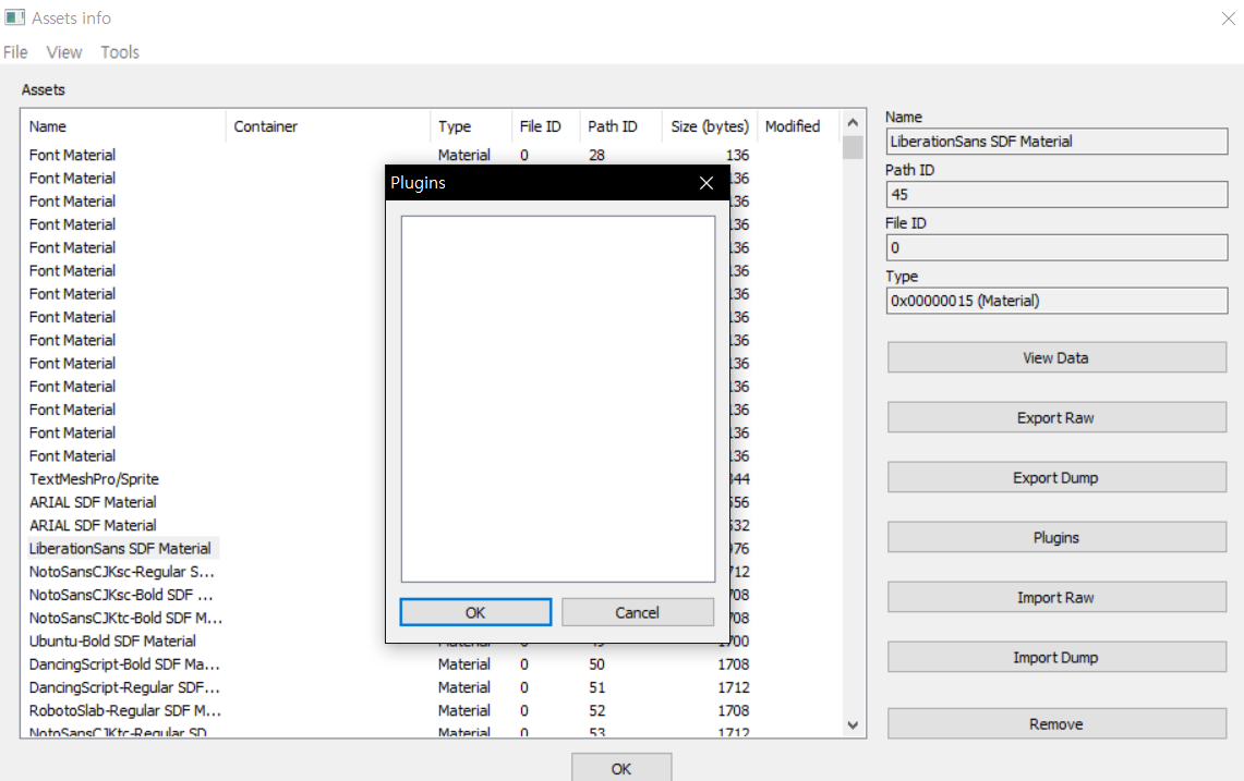안녕하세요 UABE 사용하면서 리소스파일 분석하고있는데 Plugins가 안됩니다. · Issue #7 · dmc31a42/UnityGameL10nTutorial · GitHub