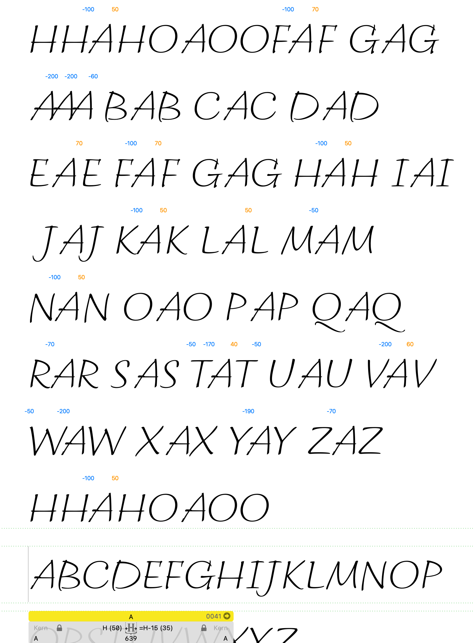 Design Issues · Issue #1 · googlefonts/moondance · GitHub