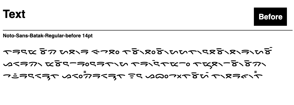Noto Sans Batak: Version 2.002; ttfautohint (v1.8.4.7-5d5b) added by simoncozens · Pull Request ...