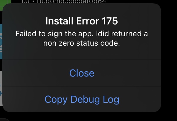 Getting error code 175 when trying to install a IPA file · Issue #459 · opa334/TrollStore · GitHub