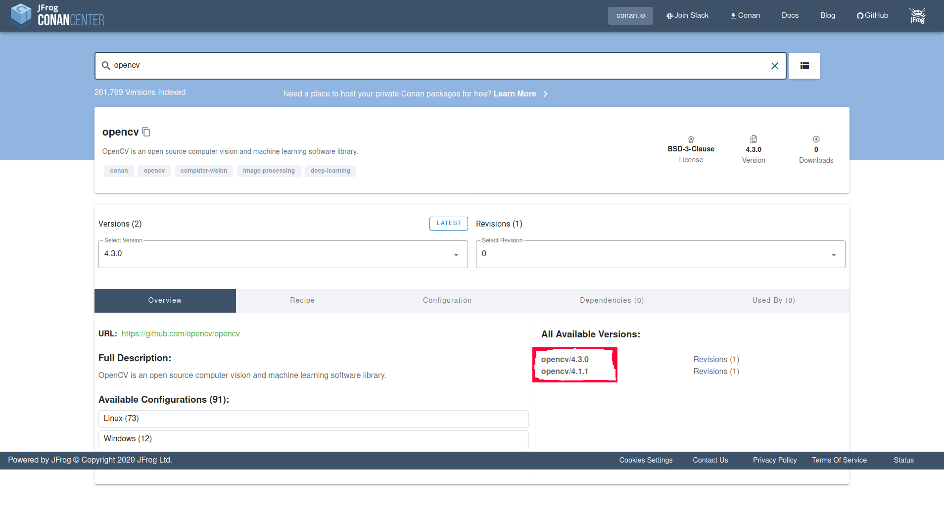 [conan.io/center] Bug: Web UI doesn't show complete reference · Issue #3324 · conan-io/conan ...