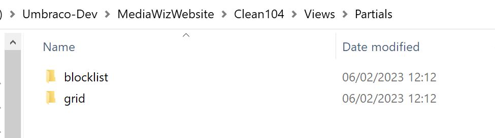 The partial view 'blockgrid/default' was not found · Issue #13777 · umbraco/Umbraco-CMS · GitHub