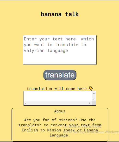 GitHub - nikhilnitrr/banana-talk: A translation web app that will ...