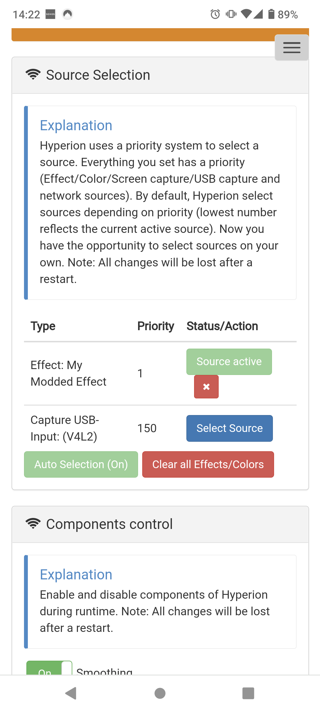 Hyperion Integration: Effect Not Running · Issue #74775 · home-assistant/core · GitHub