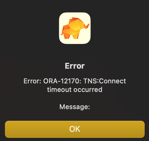 Oracle Connection Error ORA-12170 · Issue #2293 · TablePlus/TablePlus ...