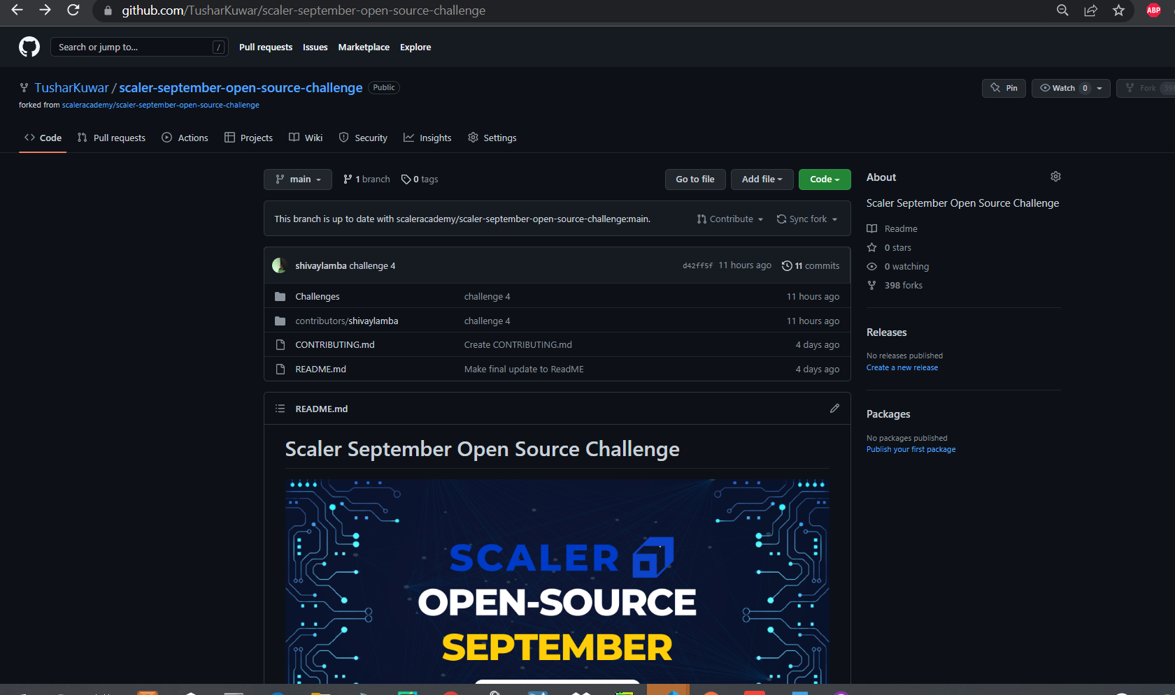 Scaler Challenges · Issue #411 · scaleracademy/scaler-september-open-source-challenge-2022 · GitHub