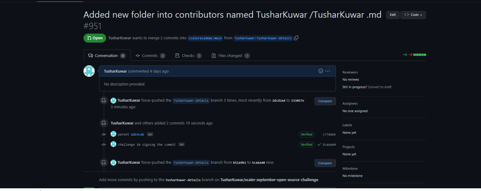 Scaler Challenges · Issue #411 · scaleracademy/scaler-september-open-source-challenge-2022 · GitHub
