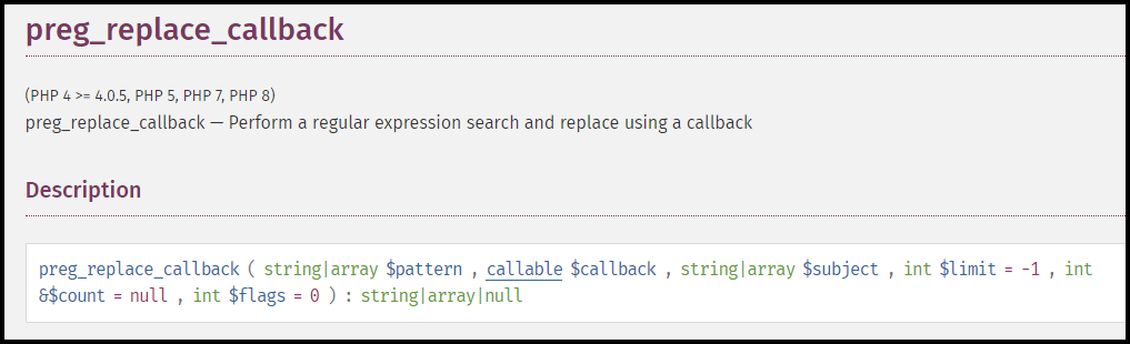 Problem with preg_replace_callback() documentation popup · Issue #1763 · bmewburn/vscode ...
