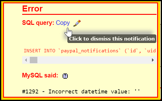 Error SQL query: "Copy" doesn't copy · Issue #18241 · phpmyadmin/phpmyadmin · GitHub