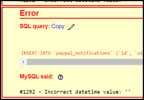 Error SQL query: "Copy" doesn't copy · Issue #18241 · phpmyadmin/phpmyadmin · GitHub