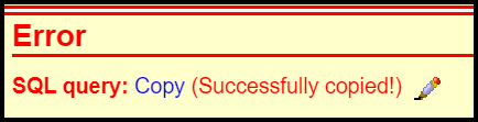Error SQL query: "Copy" doesn't copy · Issue #18241 · phpmyadmin/phpmyadmin · GitHub