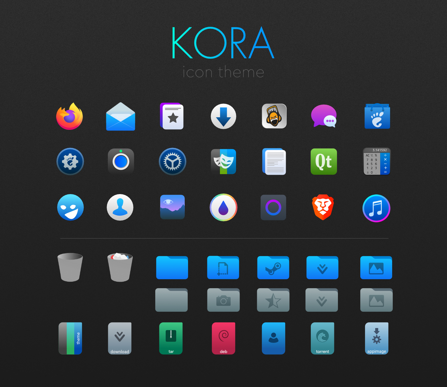 GitHub - zhaospei/MonoKoraIcons: Combine Mono + Kora Icons for Gnome