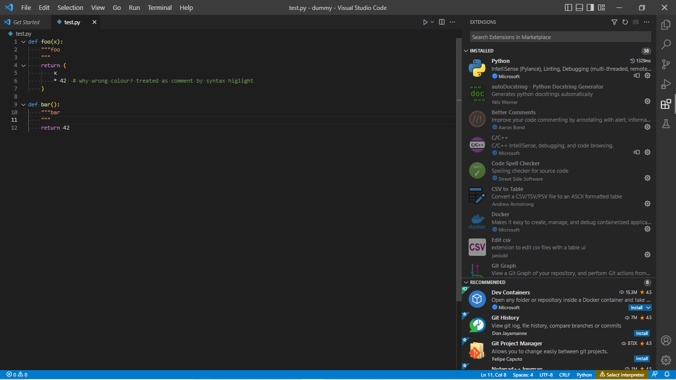 Wrong code colour · Issue #165030 · microsoft/vscode · GitHub