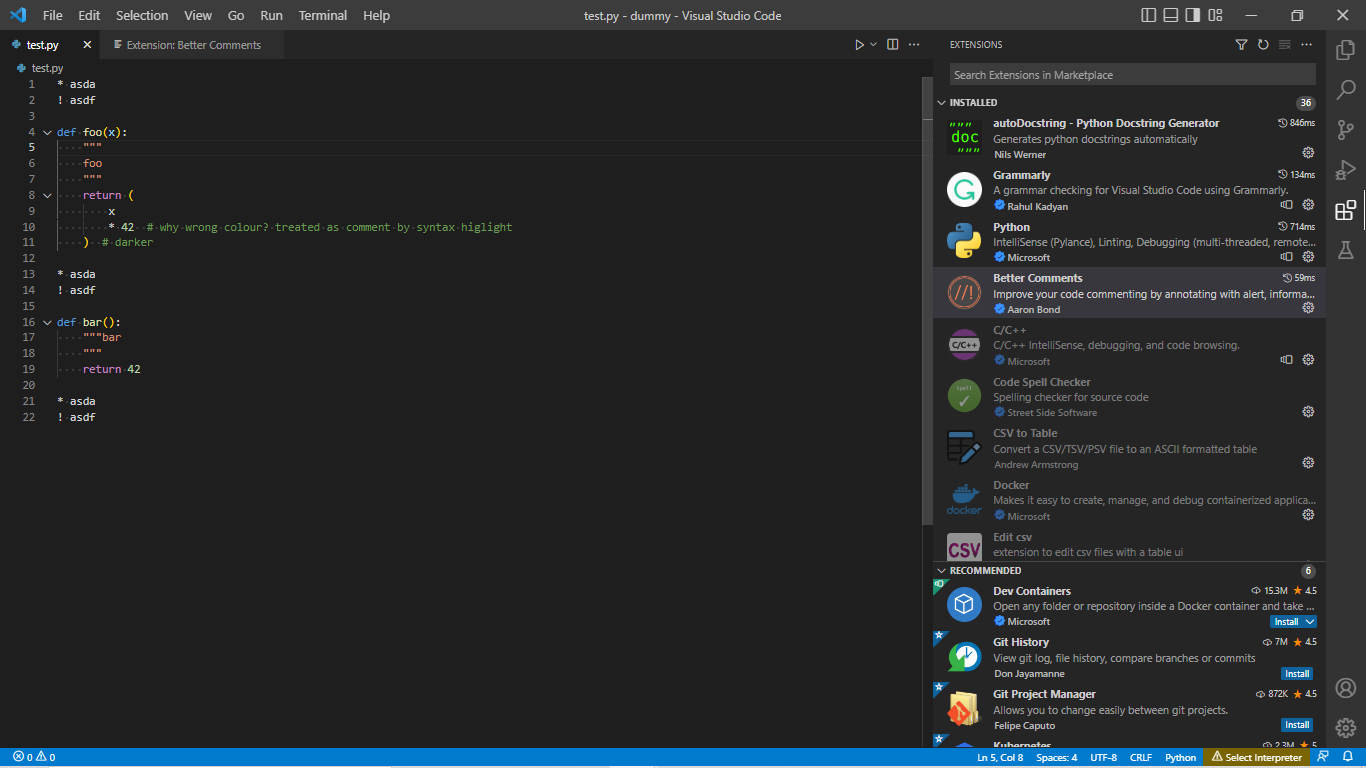 Wrong code colour · Issue #165030 · microsoft/vscode · GitHub
