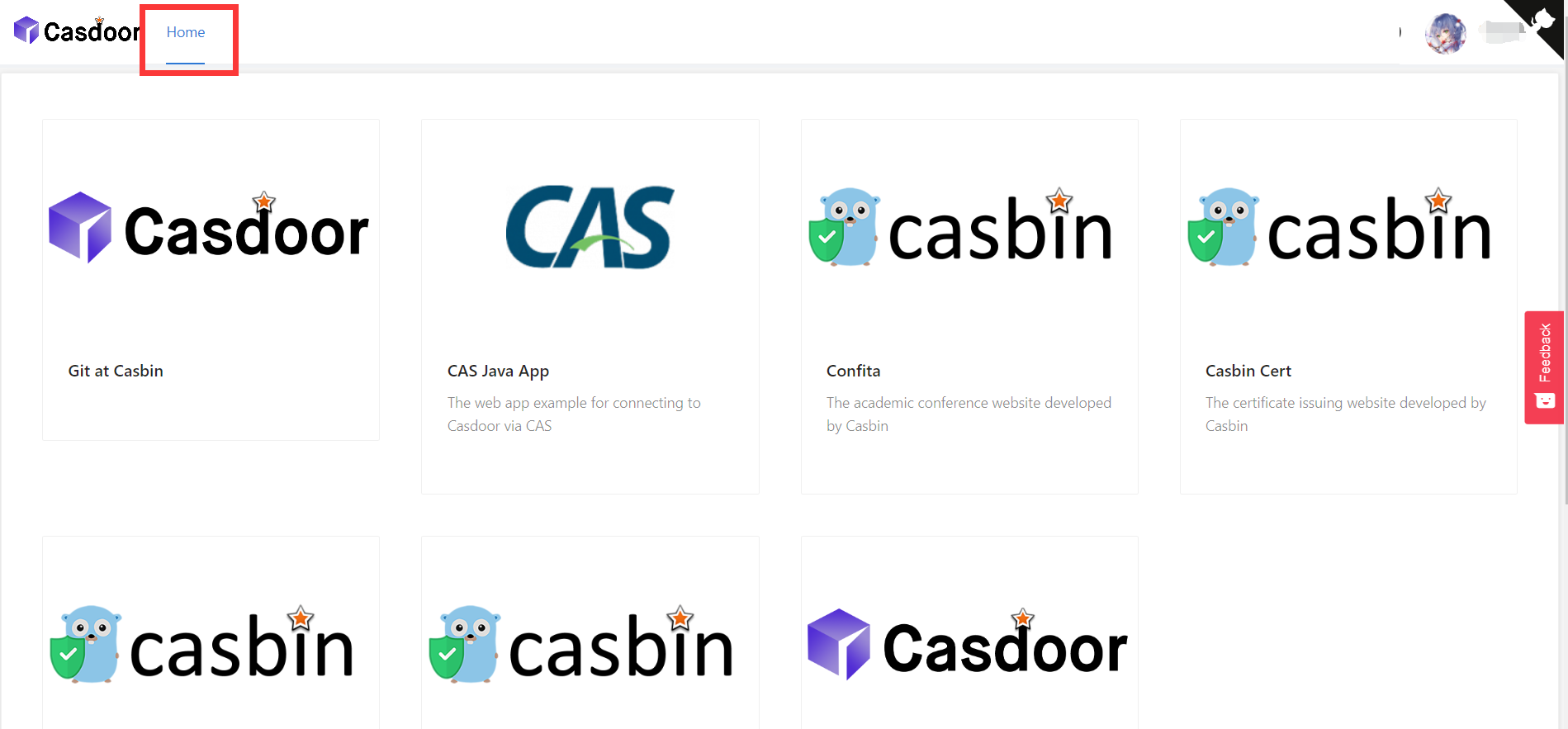 [feature]The home application icons are too large · Issue #1886 · casdoor/casdoor · GitHub