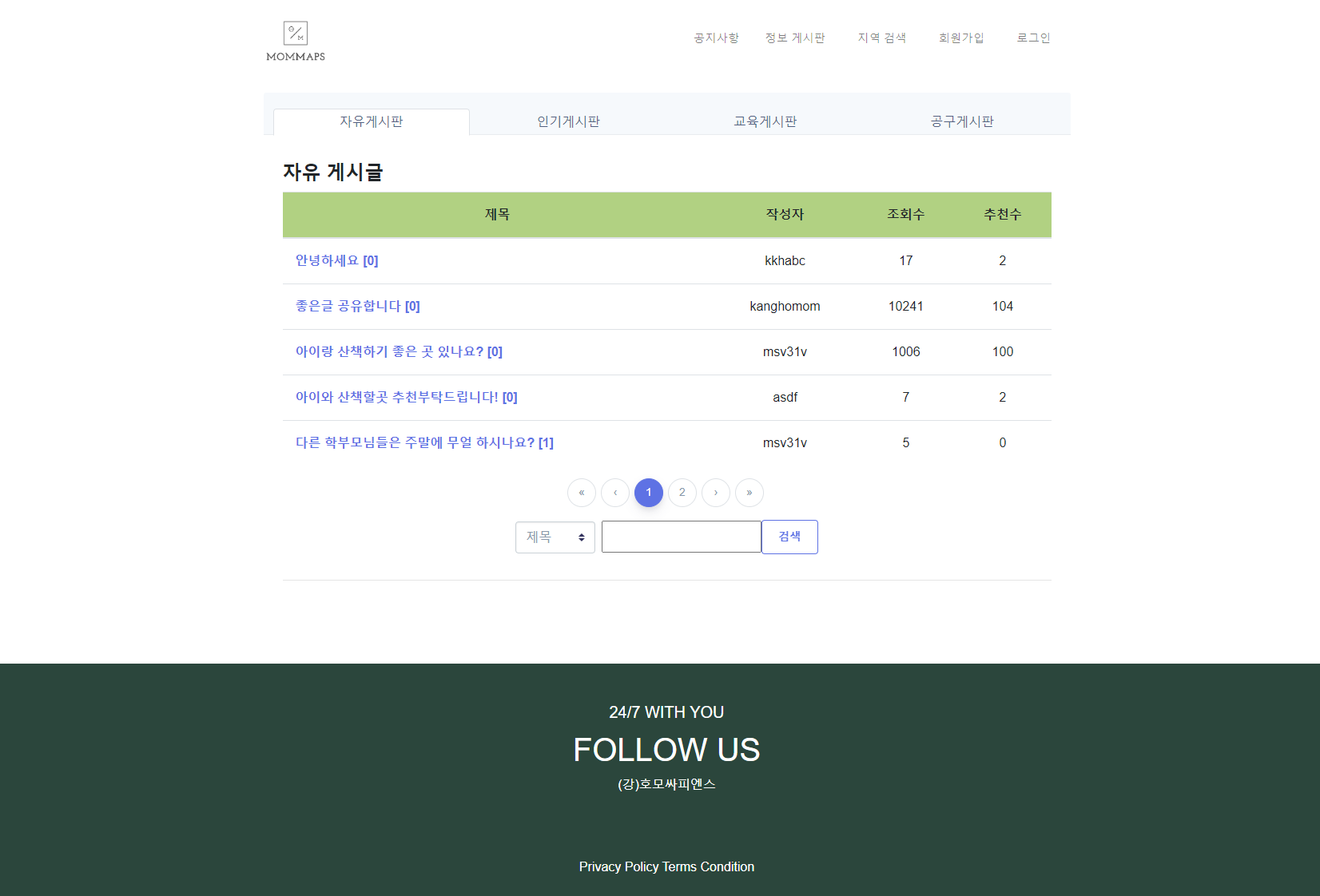 GitHub - Mosuhyeok/MomMaps: 학부모들을 타겟팅한 거주지 추천 프로젝트