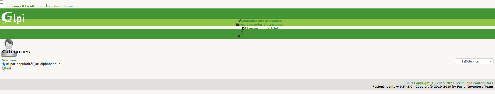 Problème affichage en mode "Self-service" après installation plugin ...