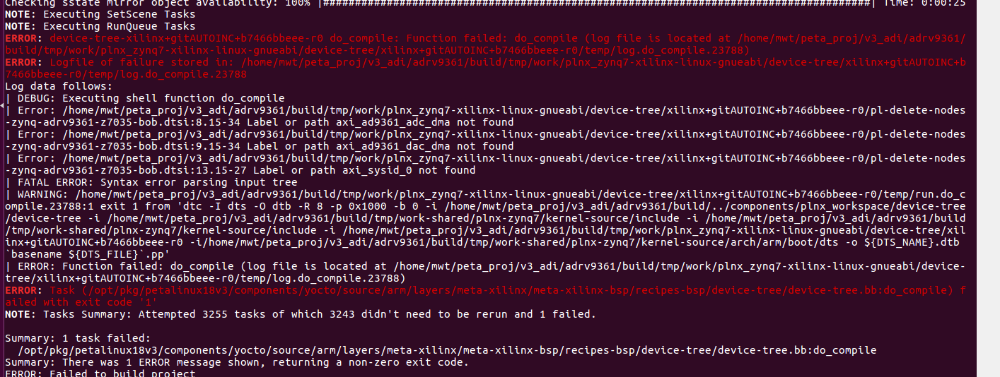 Getting error while building from file pl-delete-node-. · Issue #51 · analogdevicesinc/meta-adi ...