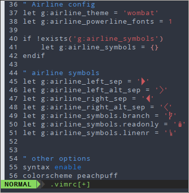 Small gaps between sections. · Issue #1644 · vim-airline/vim-airline · GitHub