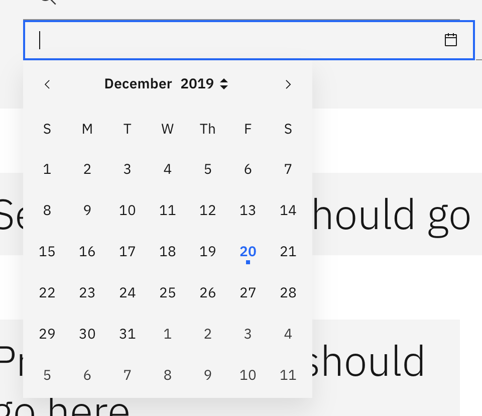 Change the width of a DatePicker component · Issue #4922 · carbon-design-system/carbon · GitHub