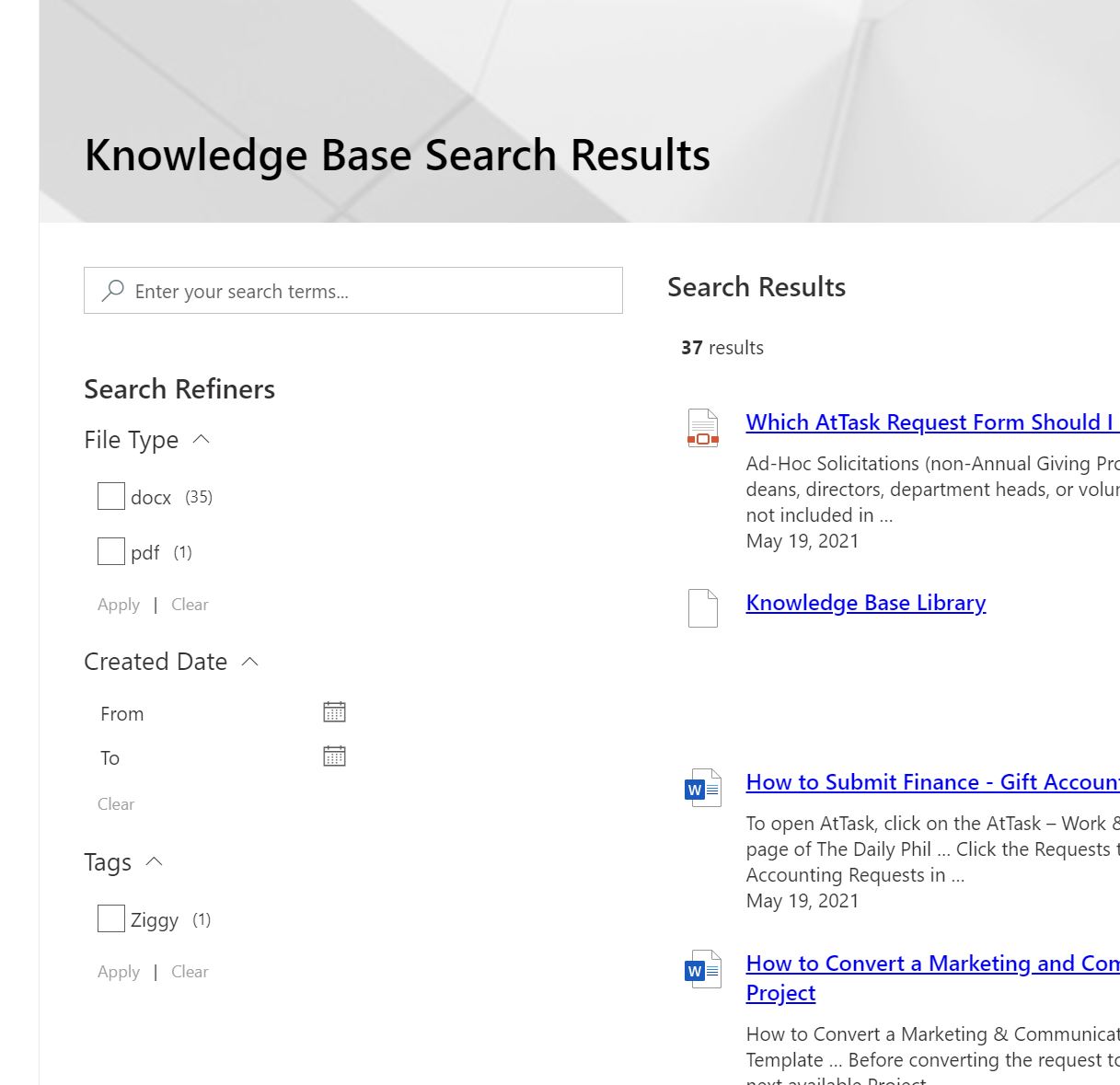 Empty Search Results Before Keyword Searching · Issue #1135 · microsoft-search/pnp-modern-search ...