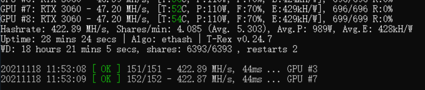frequently restarting · Issue #835 · trexminer/T-Rex · GitHub