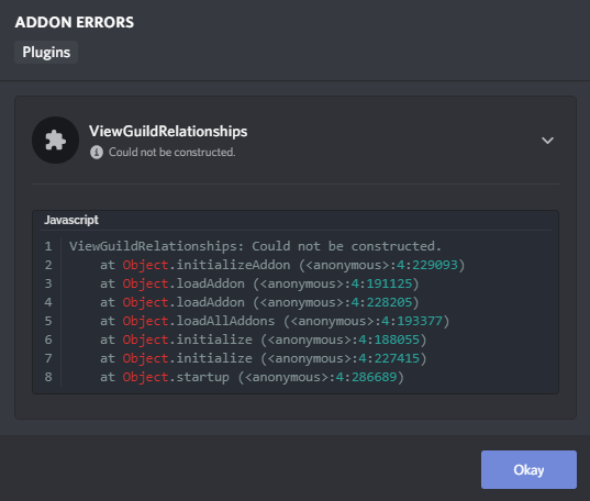 ViewGuildRelationships: Could not be constructed. · Issue #214 · Metalloriff ...