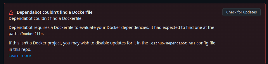 Dependabot ignores Containerfile · community · Discussion #54288 · GitHub