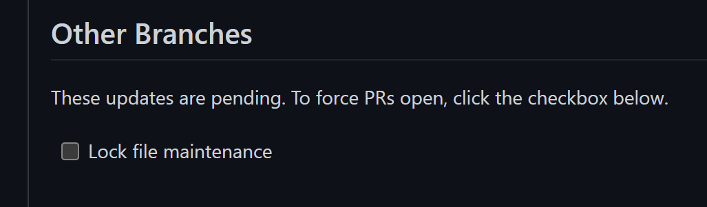 Renovate shouldn't suggest Lock File Maintenance if not required · Issue #19630 · renovatebot ...