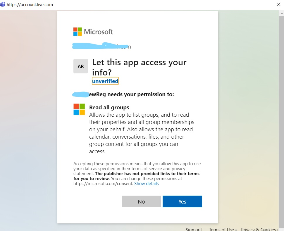 Return to application without granting consent displays Error Message · Issue #6137 · microsoft ...