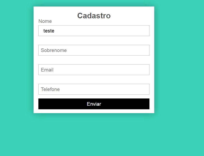 GitHub - CostallatP/FormCadastro: Formulário que cadastra os dados.