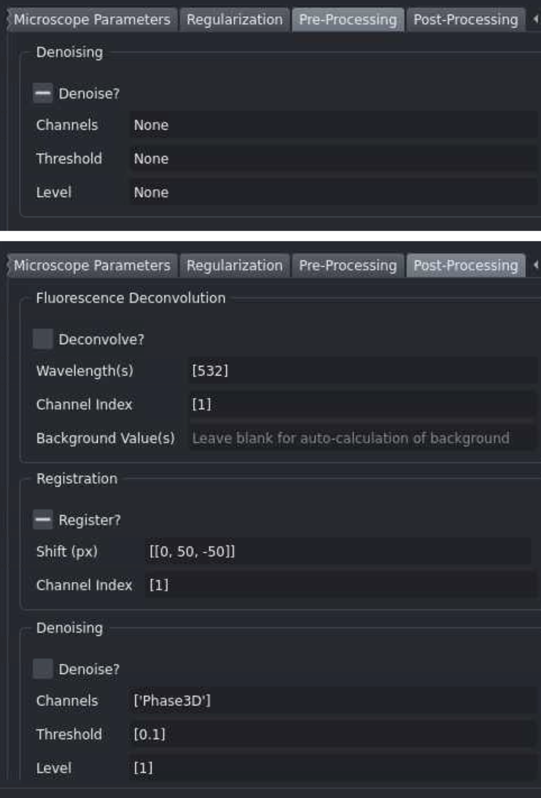 Pre- and post-processing checkboxes · Issue #73 · mehta-lab/recOrder ...