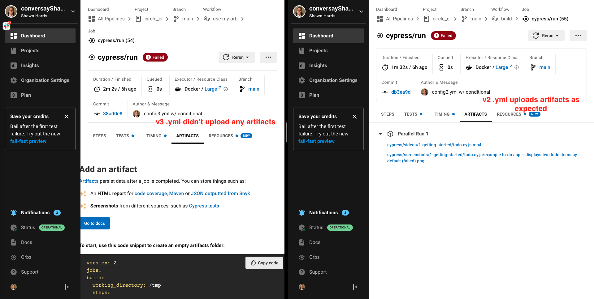 v3 orb missing artifacts from Cloud (video/ screenshots) · Issue #418 ...