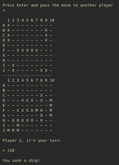 GitHub - JedWalton/Battleship: Simple 2 player CLI battleships game.