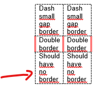 Cell borders cannot be removed if first cell has a defined border style ...