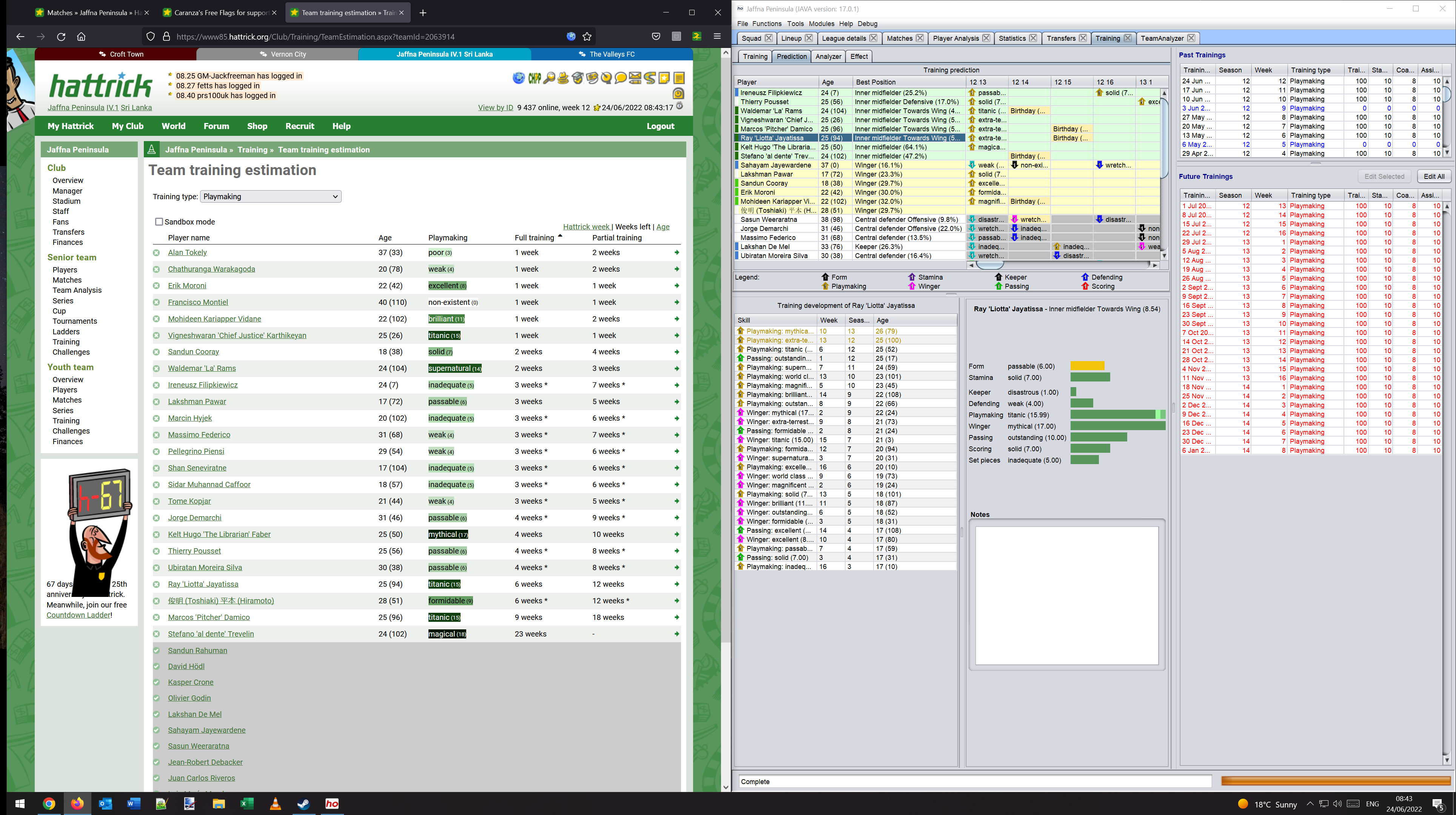 [BUG] Training Skill Estimation thinks everyone pops next week (v6) · Issue #1541 · ho-dev ...
