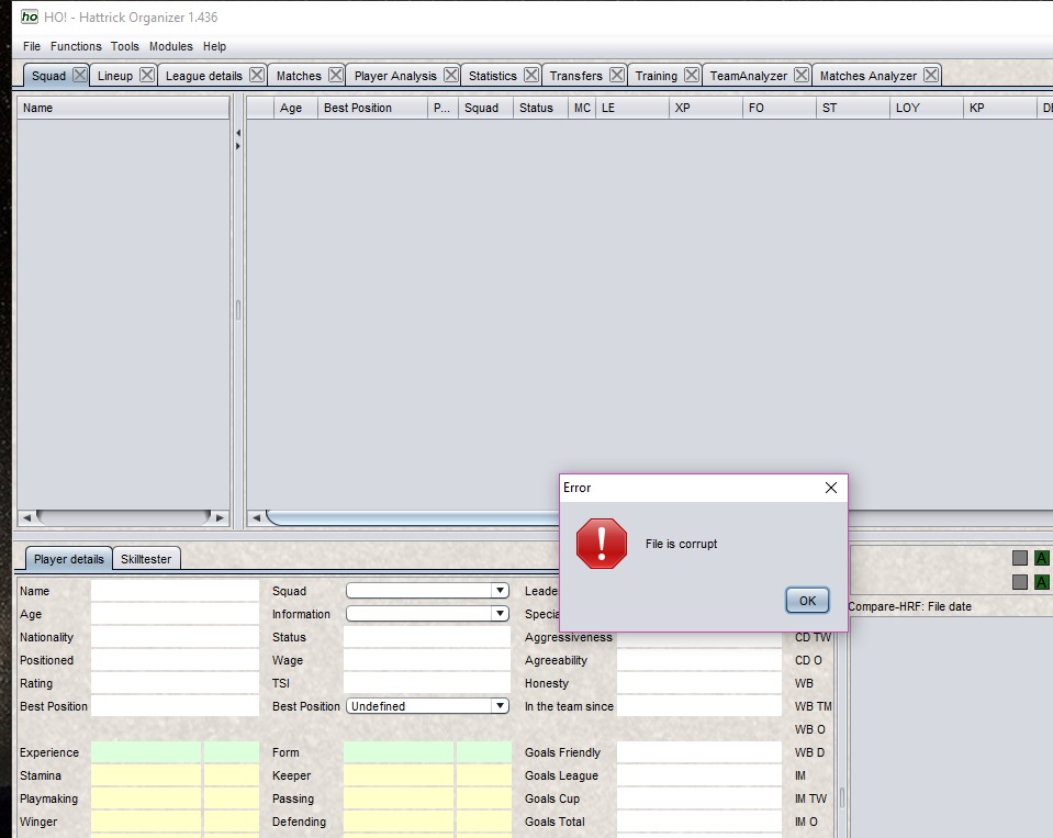 [eBUG] NT hrf file invalid · Issue #107 · ho-dev/HattrickOrganizer · GitHub