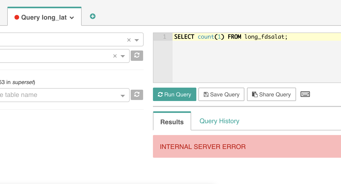 [sql lab] error handling is broken · Issue #6272 · apache/superset · GitHub