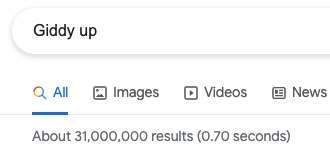 Quickdraw subtitle misspelling: 'gitty up' instead of 'giddy up ...