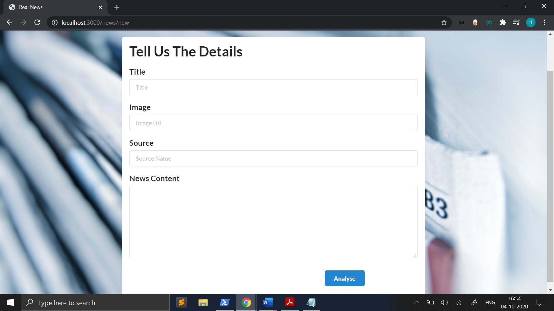 GitHub - drana123/Fake-News-Detection: This application tells the ...