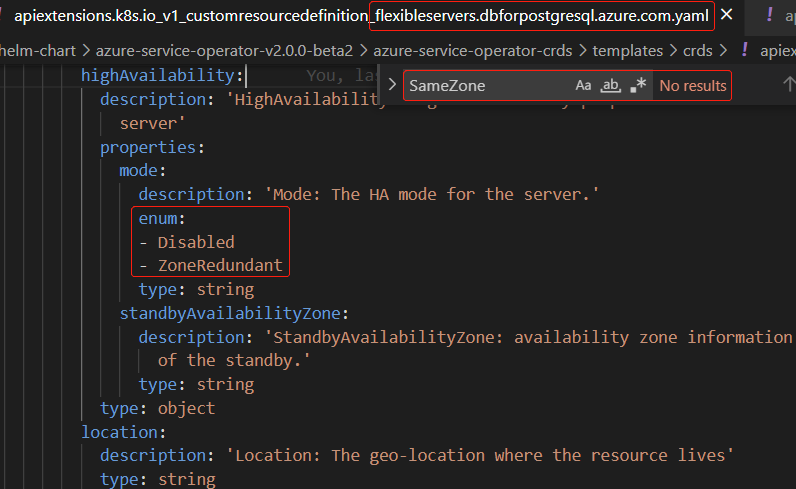aso v2.0.0 doesn't support 'Some zone' High availability mode for postgresql flexible server ...