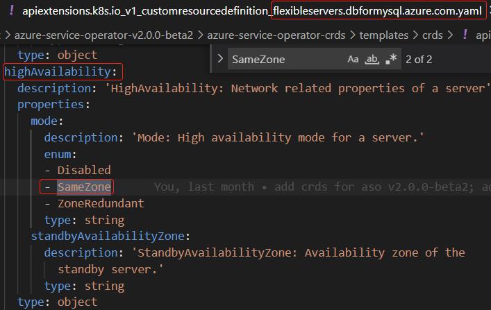 aso v2.0.0 doesn't support 'Some zone' High availability mode for postgresql flexible server ...